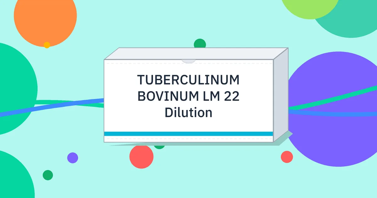 Symbolbild: Packung mit der Aufschrift TUBERCULINUM BOVINUM LM 22 Dilution (PZN 13254038) – Verfügbarkeit und Bezug in Apotheken in Frankfurt am Main