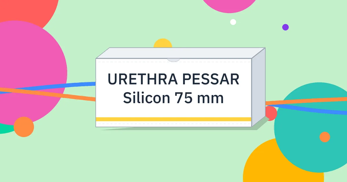 Symbolbild: Packung mit der Aufschrift URETHRA PESSAR Silicon 75 mm (PZN 07702544) – Verfügbarkeit und Bezug in Apotheken in Frankfurt am Main