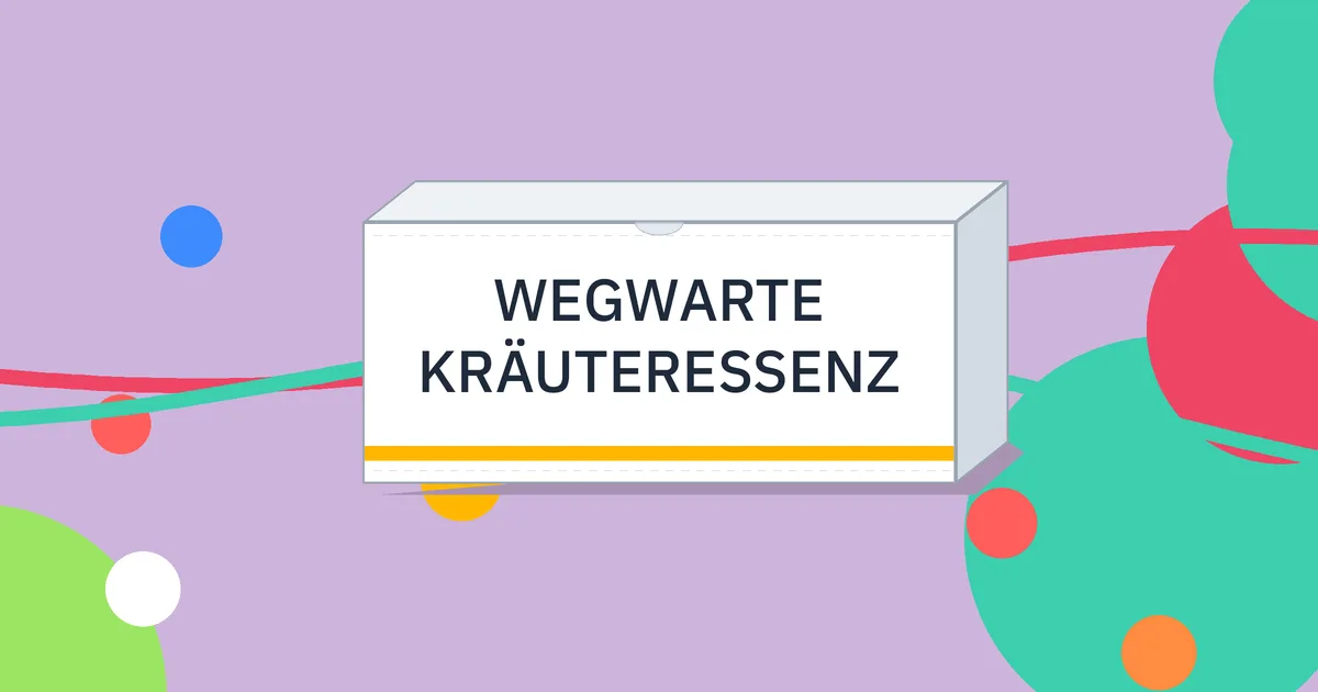 Symbolbild: Packung mit der Aufschrift WEGWARTE KRÄUTERESSENZ (PZN 13820058) – Verfügbarkeit und Bezug in Apotheken in Frankfurt am Main
