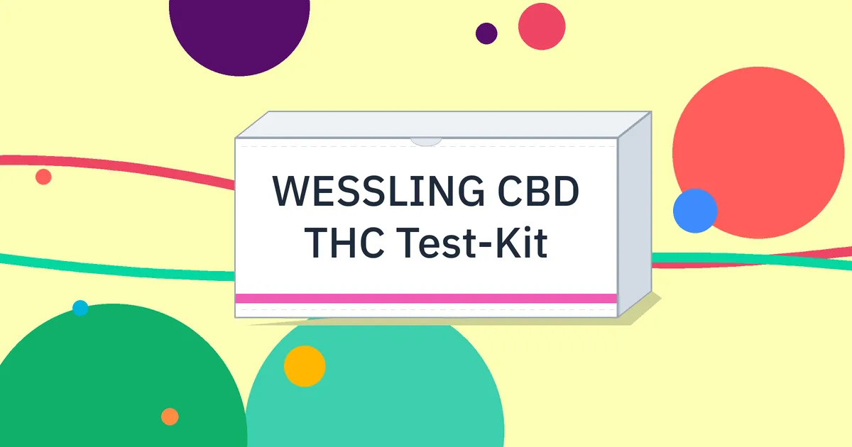 Symbolbild: Packung mit der Aufschrift WESSLING CBD THC Test-Kit (PZN 18767073) – Verfügbarkeit und Bezug in Apotheken in Frankfurt am Main