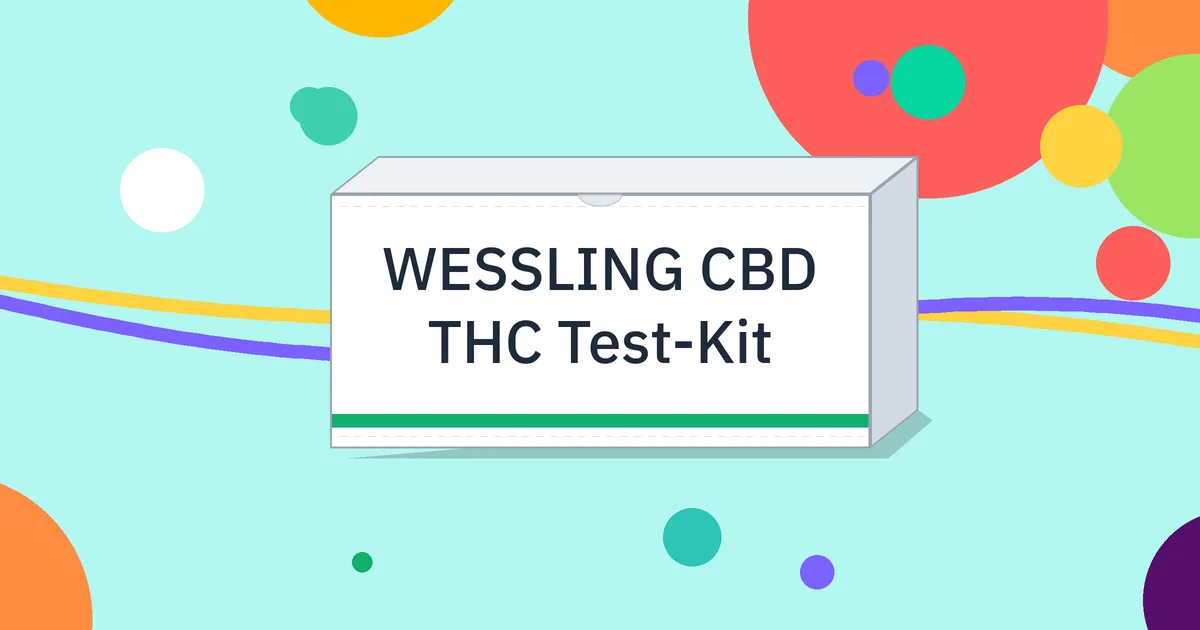 Symbolbild: Packung mit der Aufschrift WESSLING CBD THC Test-Kit (PZN 18767067) – Verfügbarkeit und Bezug in Apotheken in Frankfurt am Main