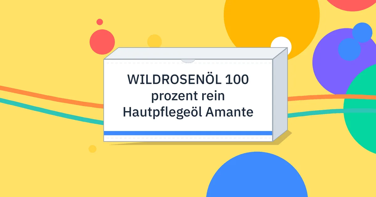 Symbolbild: Packung mit der Aufschrift WILDROSENÖL 100 prozent rein Hautpflegeöl Amante (PZN 14165093) – Verfügbarkeit und Bezug in Apotheken in Frankfurt am Main