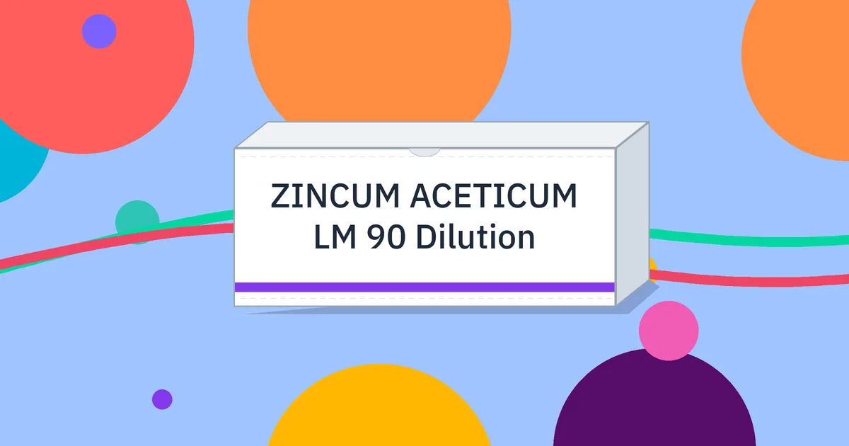 Symbolbild: Packung mit der Aufschrift ZINCUM ACETICUM LM 90 Dilution (PZN 13290169) – Verfügbarkeit und Bezug in Apotheken in Frankfurt am Main