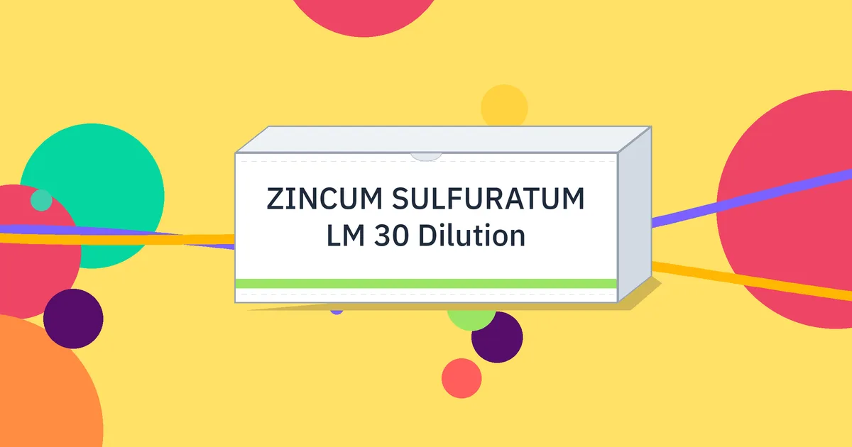 Symbolbild: Packung mit der Aufschrift ZINCUM SULFURATUM LM 30 Dilution (PZN 13299667) – Verfügbarkeit und Bezug in Apotheken in Frankfurt am Main