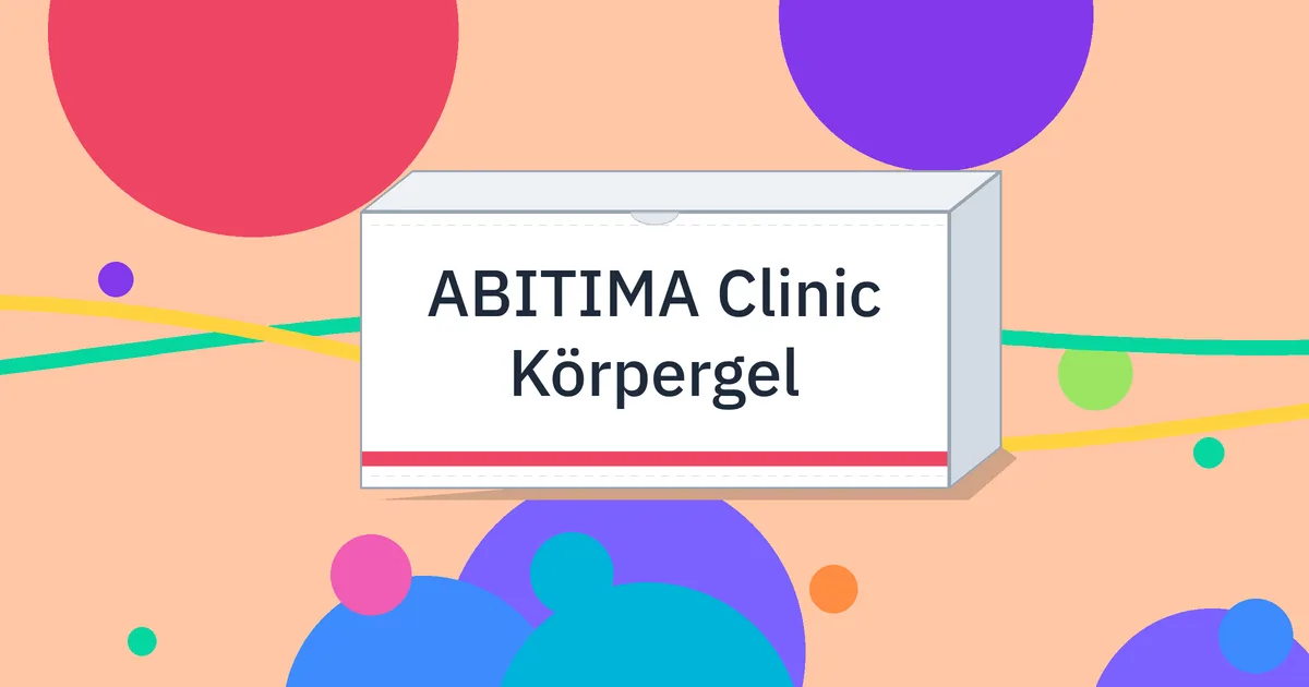 Symbolbild: Packung mit der Aufschrift ABITIMA Clinic Körpergel (PZN 06812354) – Verfügbarkeit und Bezug in Apotheken in Frankfurt am Main