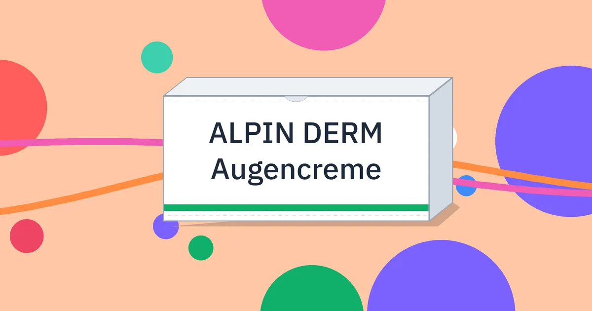Symbolbild: Packung mit der Aufschrift ALPIN DERM Augencreme (PZN 16232534) – Verfügbarkeit und Bezug in Apotheken in Frankfurt am Main