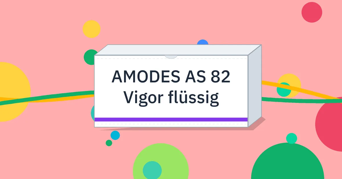 Symbolbild: Packung mit der Aufschrift AMODES AS 82 Vigor flüssig (PZN 02703846) – Verfügbarkeit und Bezug in Apotheken in Frankfurt am Main