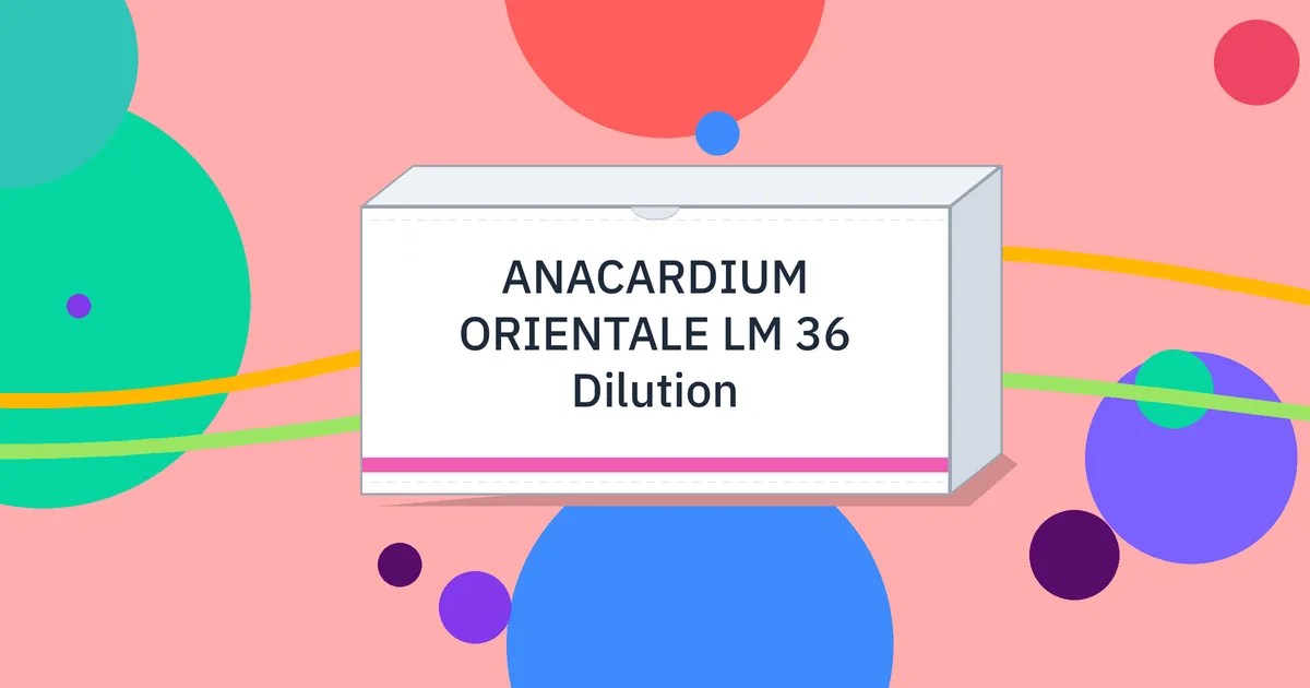 Symbolbild: Packung mit der Aufschrift ANACARDIUM ORIENTALE LM 36 Dilution (PZN 12762175) – Verfügbarkeit und Bezug in Apotheken in Frankfurt am Main