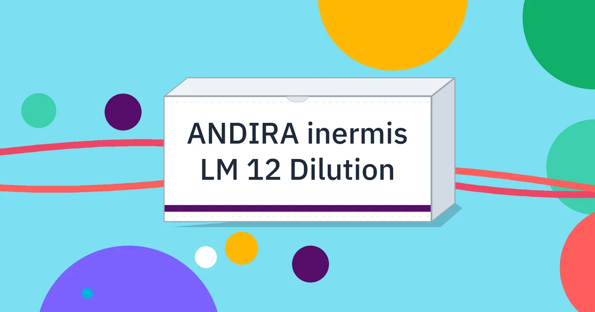 Symbolbild: Packung mit der Aufschrift ANDIRA inermis LM 12 Dilution (PZN 13329279) – Verfügbarkeit und Bezug in Apotheken in Frankfurt am Main