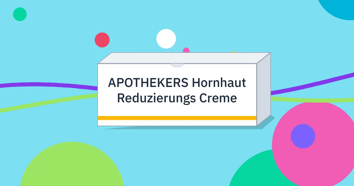 Symbolbild: Packung mit der Aufschrift APOTHEKERS Hornhaut Reduzierungs Creme (PZN 00015007) – Verfügbarkeit und Bezug in Apotheken in Frankfurt am Main