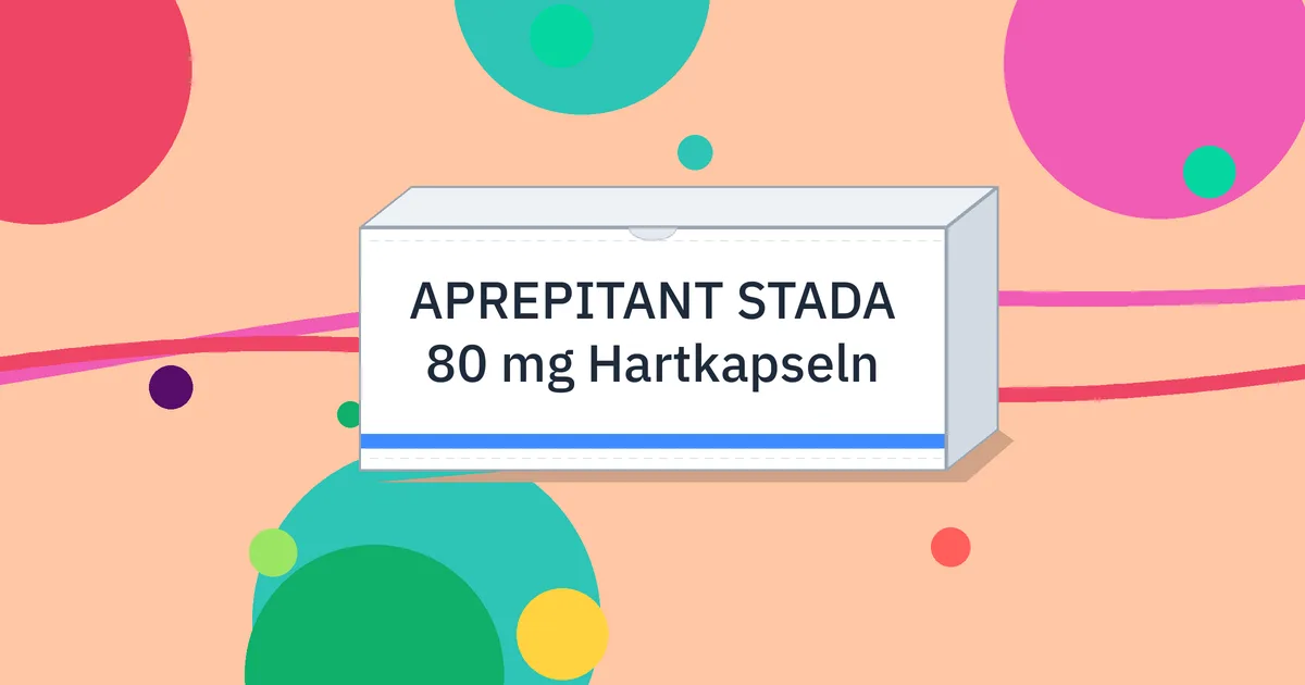 Symbolbild: Packung mit der Aufschrift APREPITANT STADA 80 mg Hartkapseln (PZN 16662128) – Verfügbarkeit und Bezug in Apotheken in Frankfurt am Main