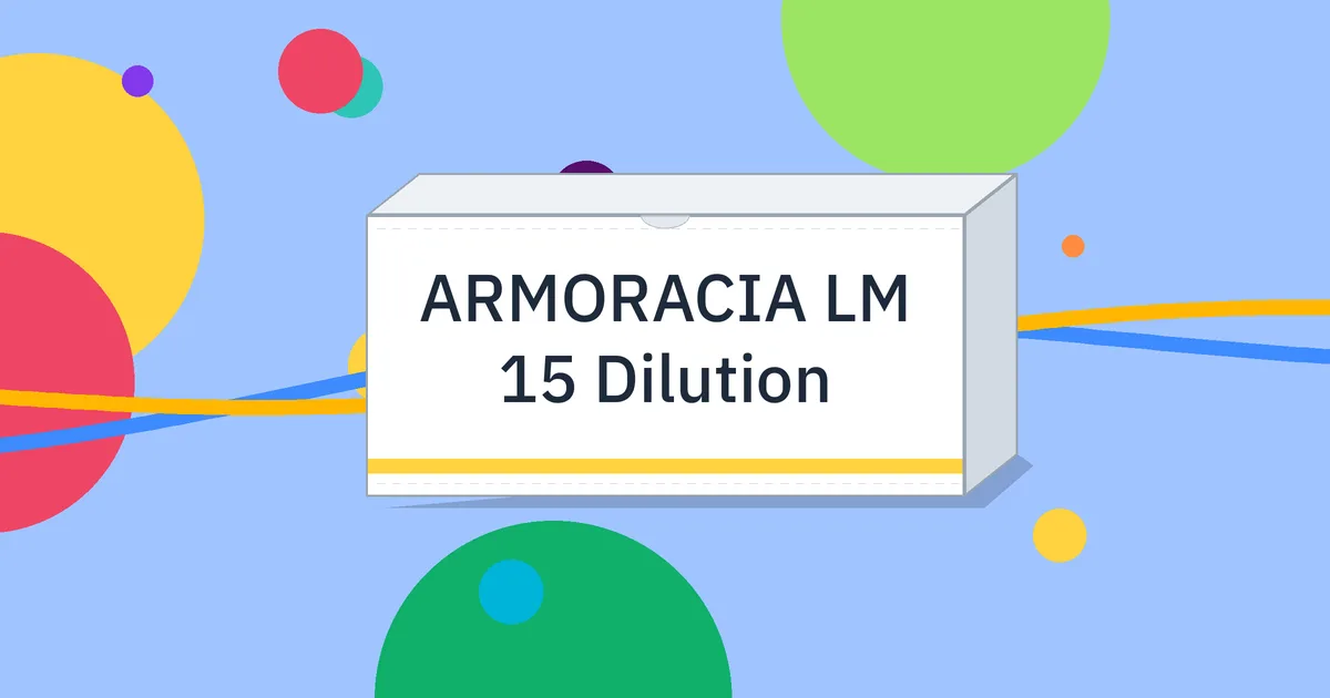 Symbolbild: Packung mit der Aufschrift ARMORACIA LM 15 Dilution (PZN 13393343) – Verfügbarkeit und Bezug in Apotheken in Frankfurt am Main