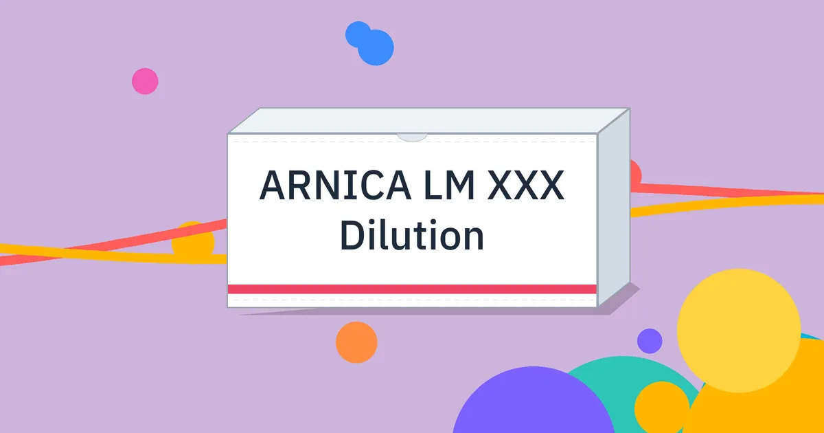 Symbolbild: Packung mit der Aufschrift ARNICA LM XXX Dilution (PZN 02673720) – Verfügbarkeit und Bezug in Apotheken in Frankfurt am Main