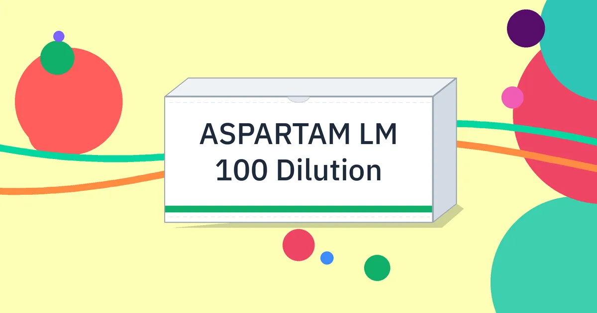 Symbolbild: Packung mit der Aufschrift ASPARTAM LM 100 Dilution (PZN 12782290) – Verfügbarkeit und Bezug in Apotheken in Frankfurt am Main