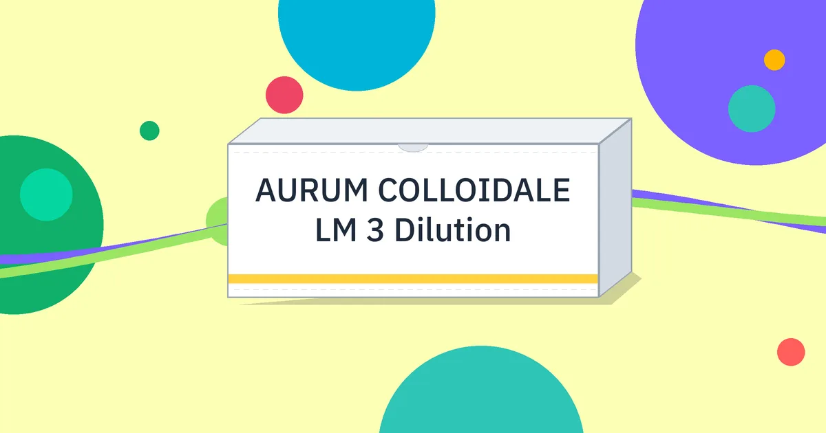 Symbolbild: Packung mit der Aufschrift AURUM COLLOIDALE LM 3 Dilution (PZN 12784107) – Verfügbarkeit und Bezug in Apotheken in Frankfurt am Main