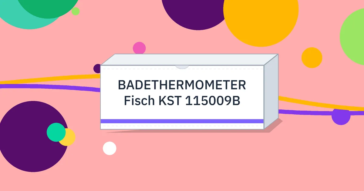 Symbolbild: Packung mit der Aufschrift BADETHERMOMETER Fisch KST 115009B (PZN 03875331) – Verfügbarkeit und Bezug in Apotheken in Frankfurt am Main