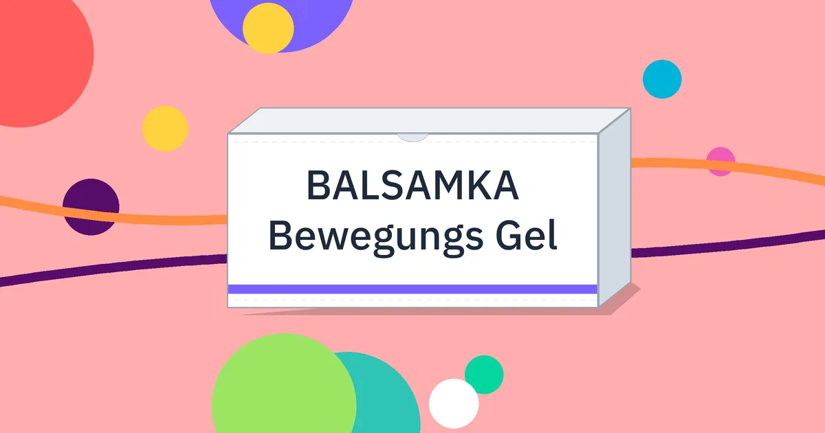 Symbolbild: Packung mit der Aufschrift BALSAMKA Bewegungs Gel (PZN 00819467) – Verfügbarkeit und Bezug in Apotheken in Frankfurt am Main