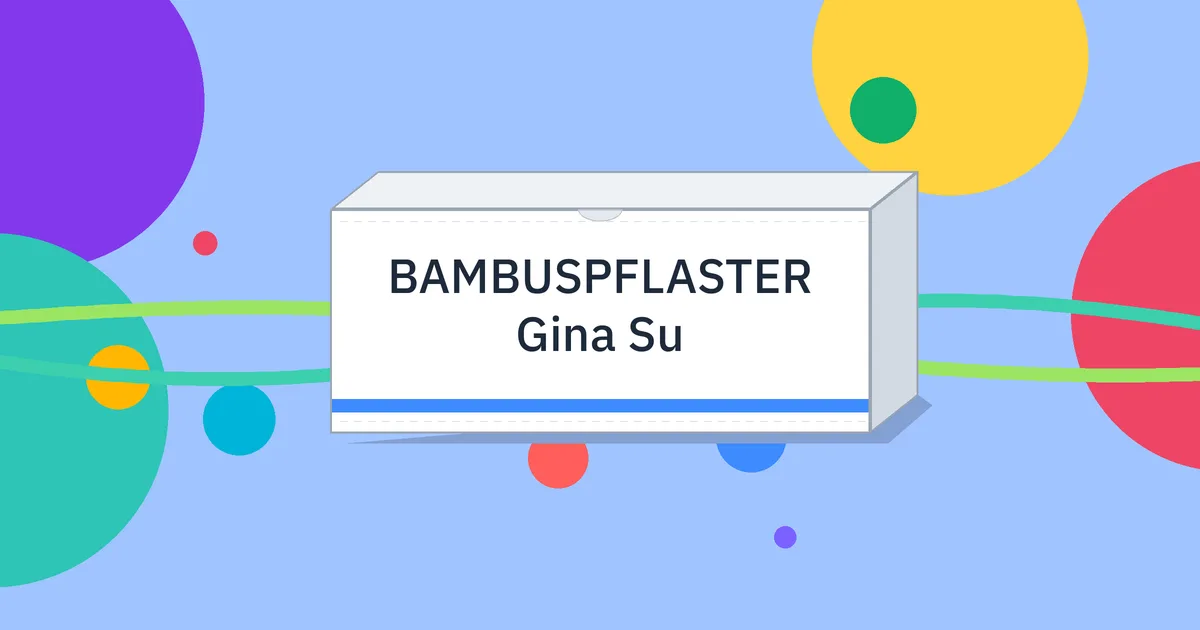 Symbolbild: Packung mit der Aufschrift BAMBUSPFLASTER Gina Su (PZN 20929086) – Verfügbarkeit und Bezug in Apotheken in Frankfurt am Main