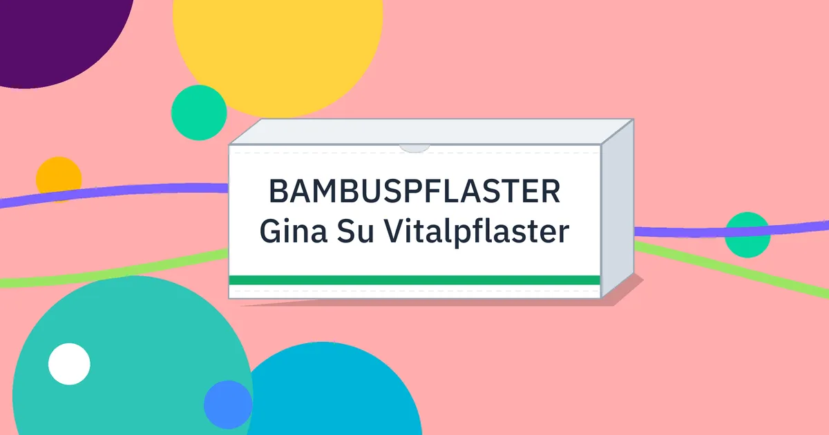 Symbolbild: Packung mit der Aufschrift BAMBUSPFLASTER Gina Su Vitalpflaster (PZN 07128068) – Verfügbarkeit und Bezug in Apotheken in Frankfurt am Main