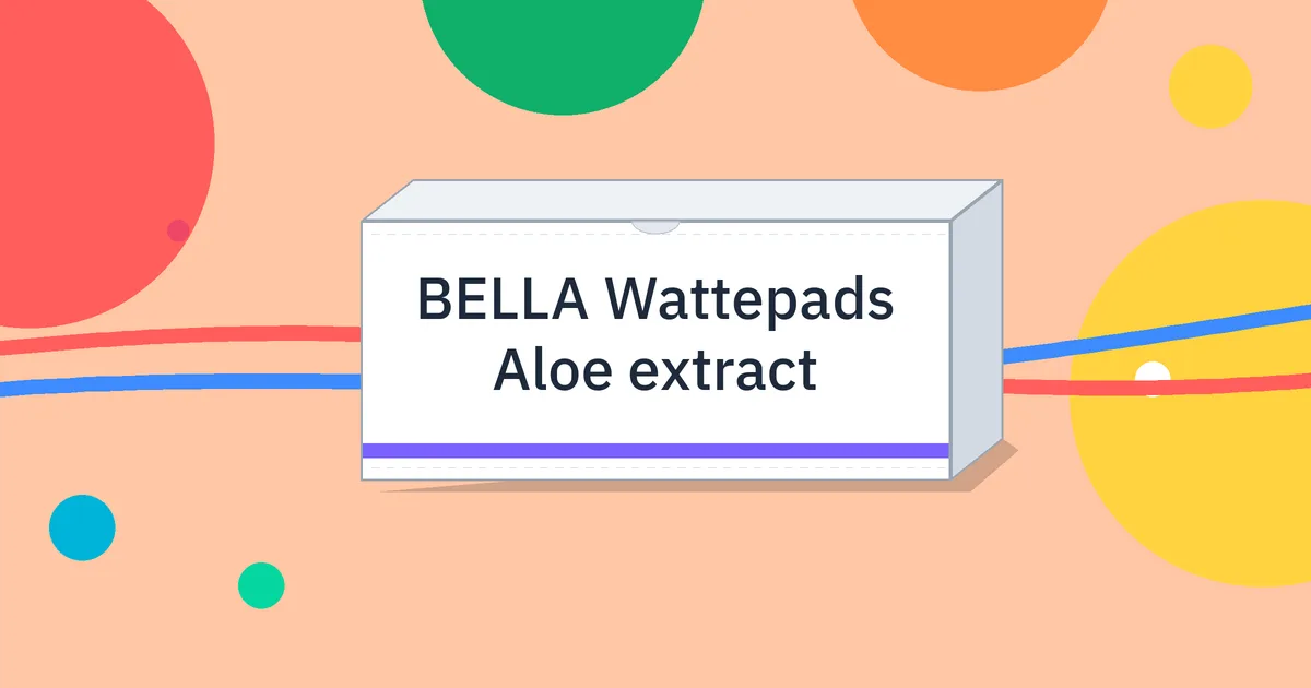 Symbolbild: Packung mit der Aufschrift BELLA Wattepads Aloe extract (PZN 01344374) – Verfügbarkeit und Bezug in Apotheken in Frankfurt am Main