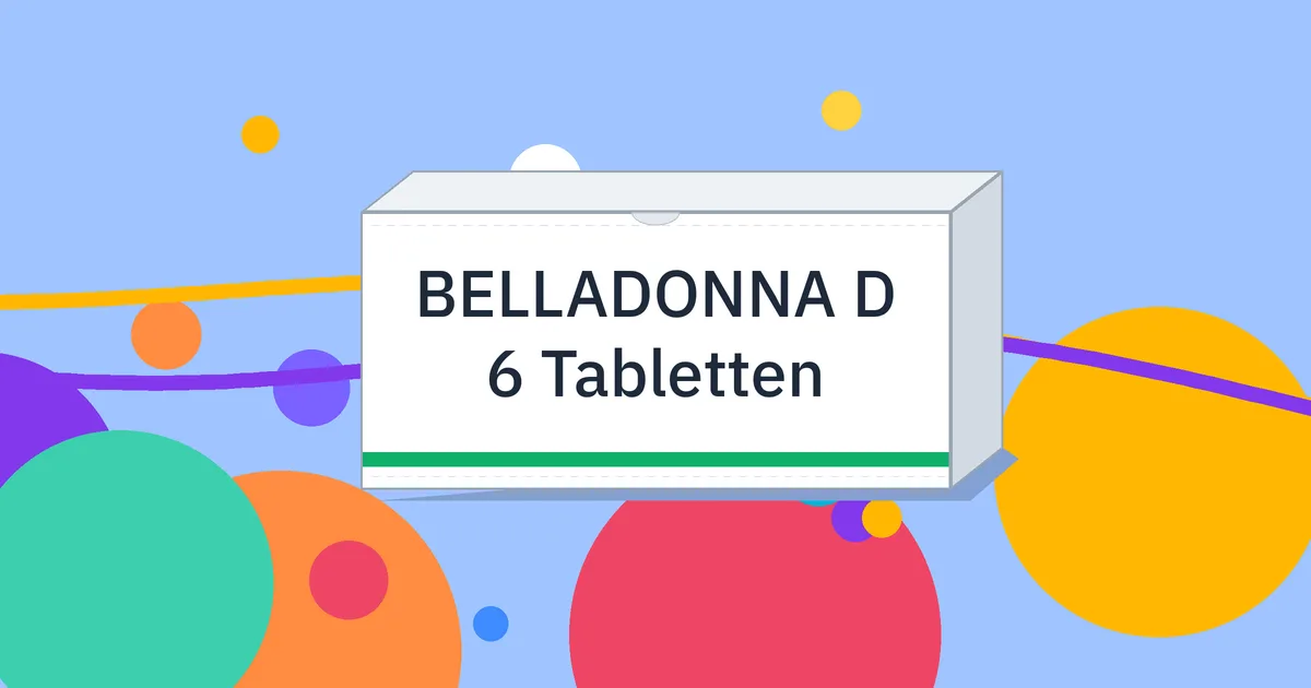 Symbolbild: Packung mit der Aufschrift BELLADONNA D 6 Tabletten (PZN 01760380) – Verfügbarkeit und Bezug in Apotheken in Frankfurt am Main