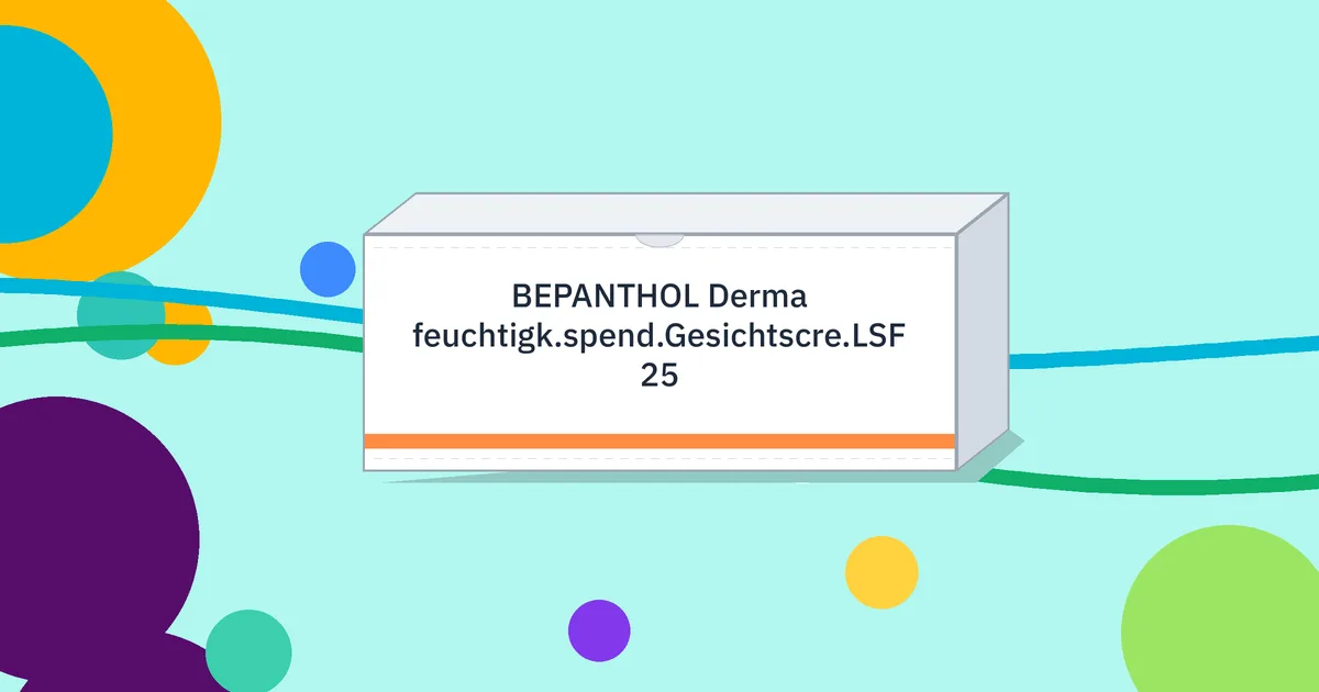 Symbolbild: Packung mit der Aufschrift BEPANTHOL Derma feuchtigk.spend.Gesichtscre.LSF 25 (PZN 16529820) – Verfügbarkeit und Bezug in Apotheken in Frankfurt am Main
