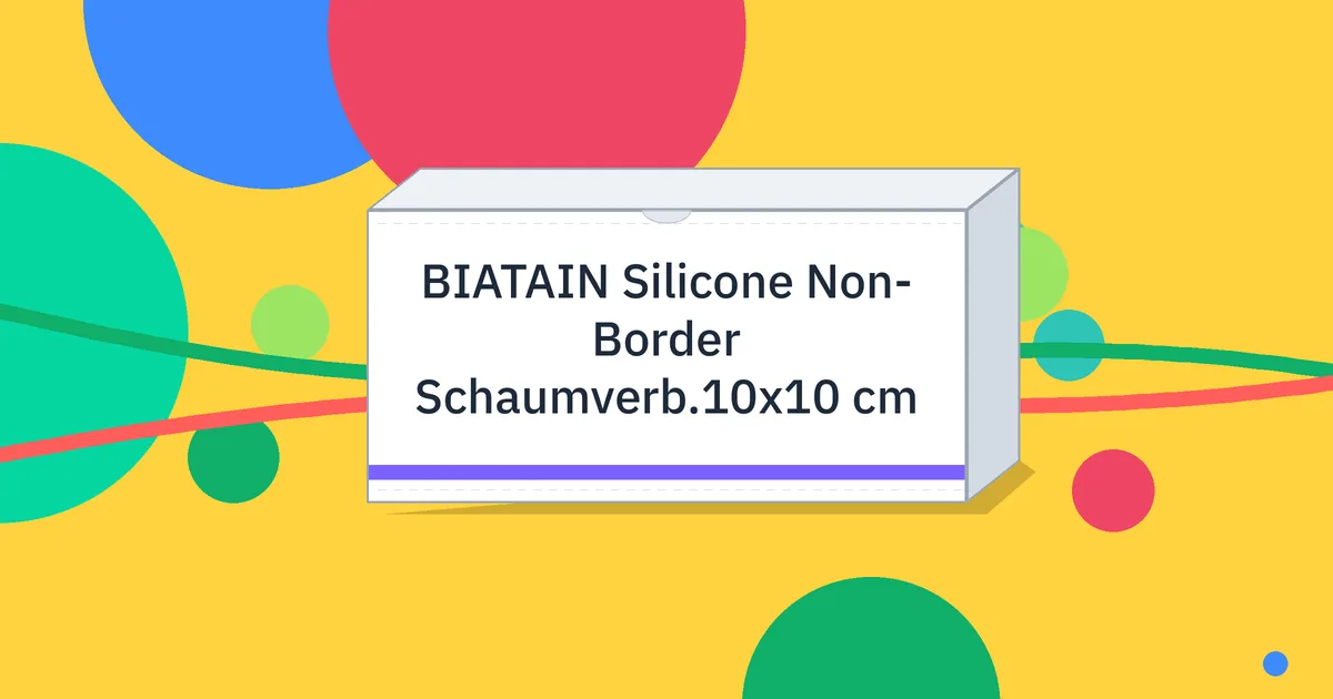 Symbolbild: Packung mit der Aufschrift BIATAIN Silicone Non-Border Schaumverb.10x10 cm (PZN 18365794) – Verfügbarkeit und Bezug in Apotheken in Frankfurt am Main