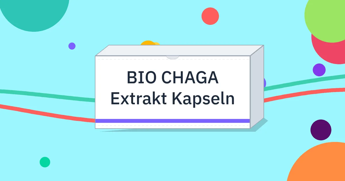 Symbolbild: Packung mit der Aufschrift BIO CHAGA Extrakt Kapseln (PZN 11552145) – Verfügbarkeit und Bezug in Apotheken in Frankfurt am Main