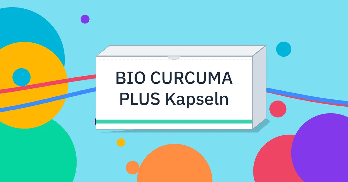 Symbolbild: Packung mit der Aufschrift BIO CURCUMA PLUS Kapseln (PZN 16707150) – Verfügbarkeit und Bezug in Apotheken in Frankfurt am Main