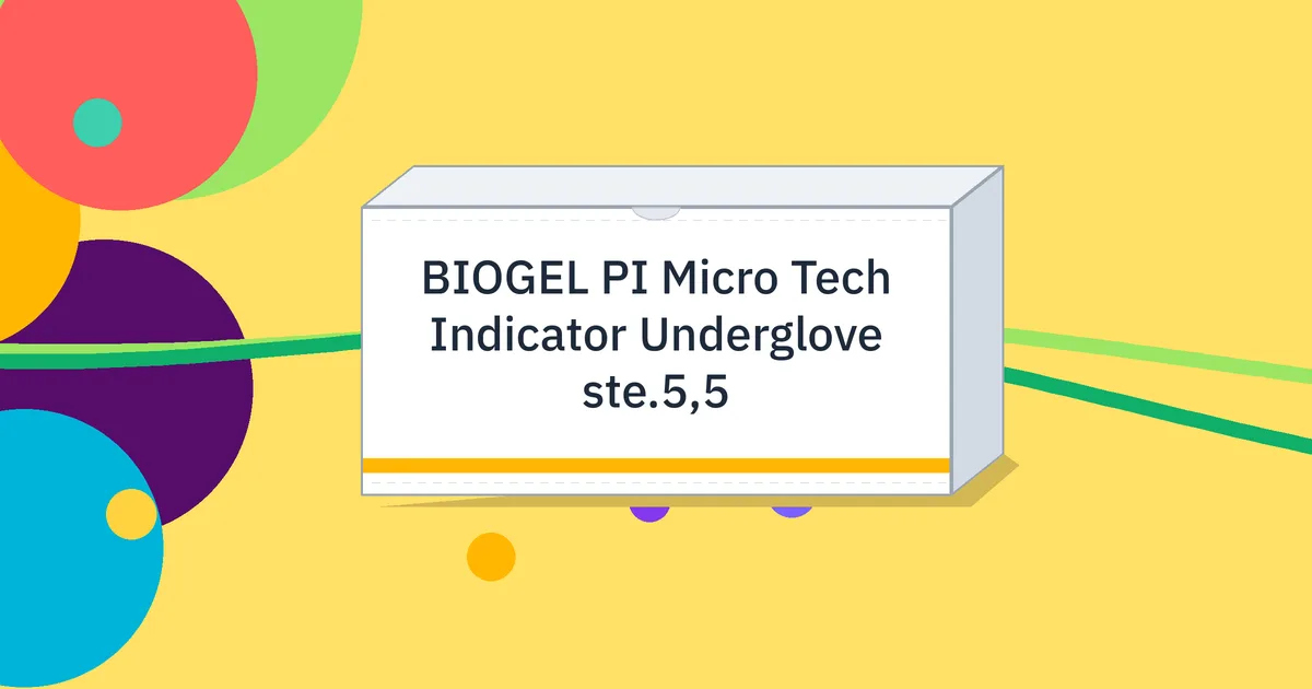 Symbolbild: Packung mit der Aufschrift BIOGEL PI Micro Tech Indicator Underglove ste.5,5 (PZN 20866894) – Verfügbarkeit und Bezug in Apotheken in Frankfurt am Main
