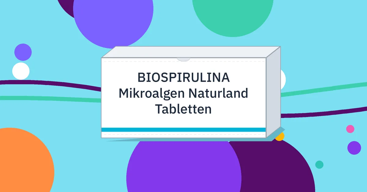 Symbolbild: Packung mit der Aufschrift BIOSPIRULINA Mikroalgen Naturland Tabletten (PZN 02530529) – Verfügbarkeit und Bezug in Apotheken in Frankfurt am Main
