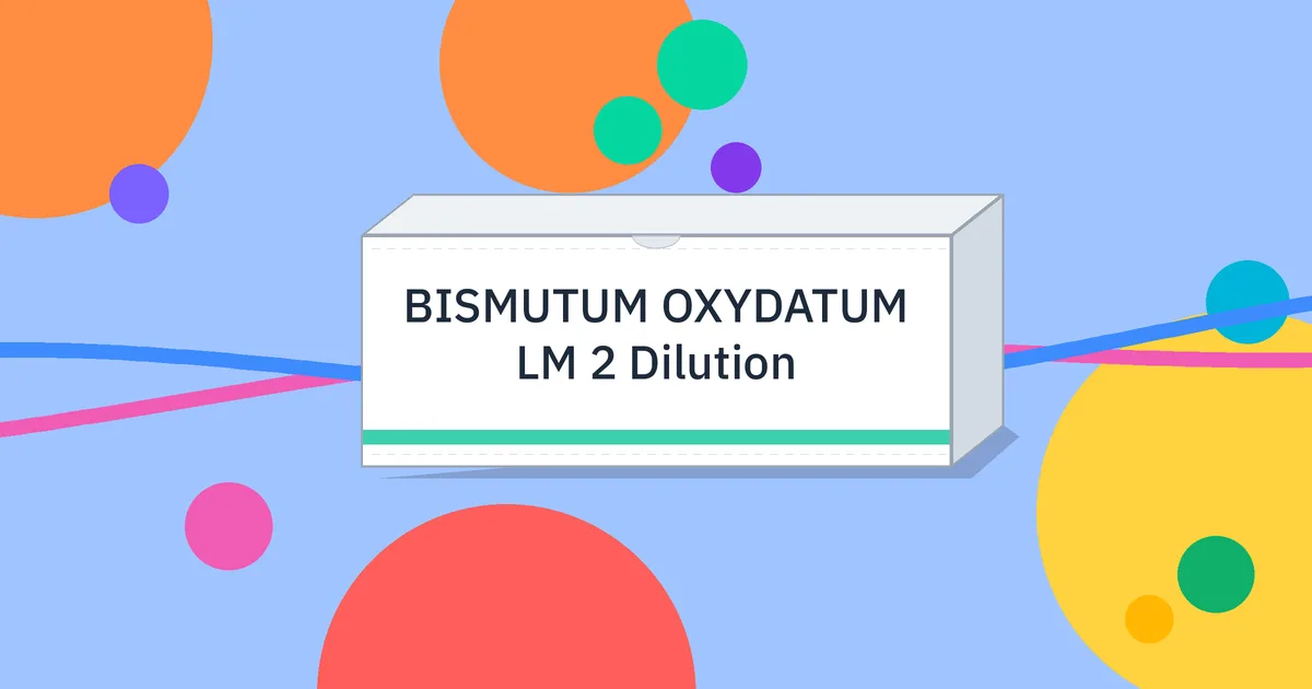 Symbolbild: Packung mit der Aufschrift BISMUTUM OXYDATUM LM 2 Dilution (PZN 13387590) – Verfügbarkeit und Bezug in Apotheken in Frankfurt am Main