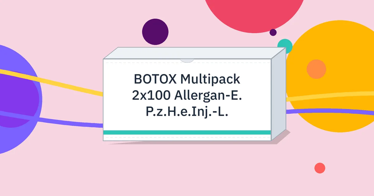 Symbolbild: Packung mit der Aufschrift BOTOX Multipack 2x100 Allergan-E. P.z.H.e.Inj.-L. (PZN 18293416) – Verfügbarkeit und Bezug in Apotheken in Frankfurt am Main