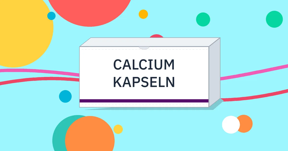 Symbolbild: Packung mit der Aufschrift CALCIUM KAPSELN (PZN 18059318) – Verfügbarkeit und Bezug in Apotheken in Frankfurt am Main