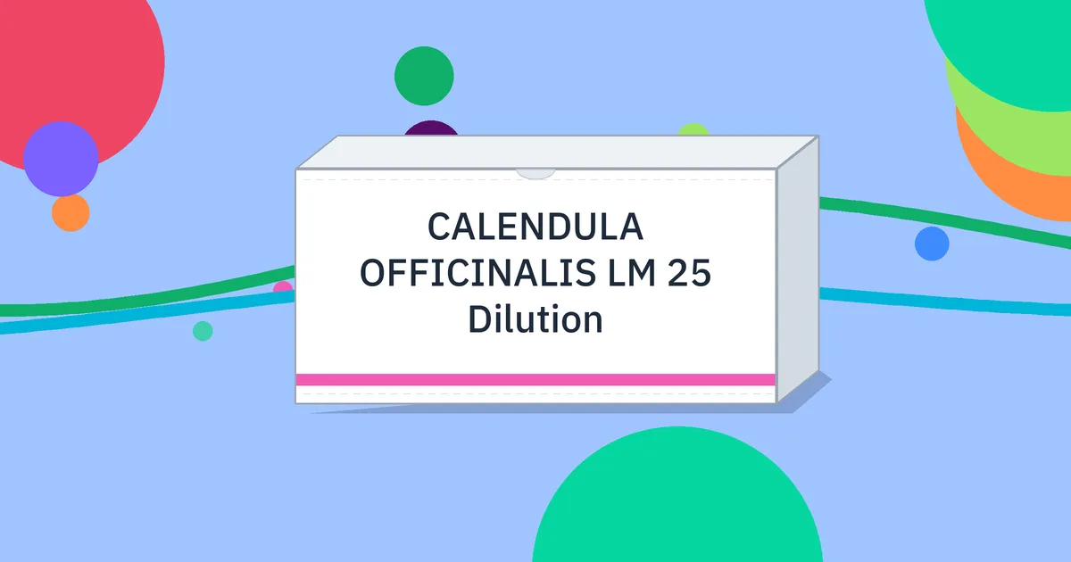 Symbolbild: Packung mit der Aufschrift CALENDULA OFFICINALIS LM 25 Dilution (PZN 12807498) – Verfügbarkeit und Bezug in Apotheken in Frankfurt am Main