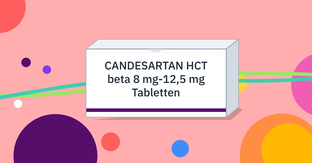 Symbolbild: Packung mit der Aufschrift CANDESARTAN HCT beta 8 mg-12,5 mg Tabletten (PZN 19211171) – Verfügbarkeit und Bezug in Apotheken in Frankfurt am Main