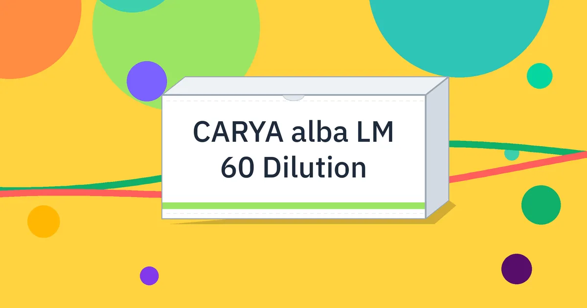 Symbolbild: Packung mit der Aufschrift CARYA alba LM 60 Dilution (PZN 13431724) – Verfügbarkeit und Bezug in Apotheken in Frankfurt am Main