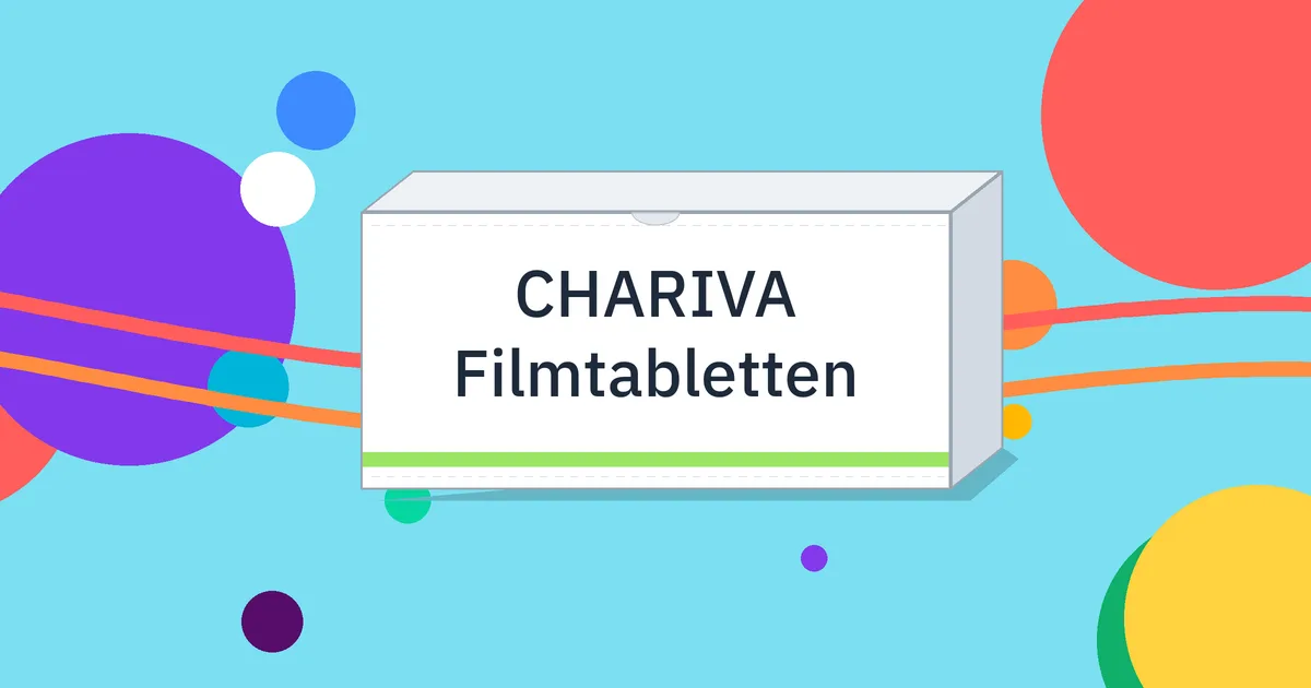 Symbolbild: Packung mit der Aufschrift CHARIVA Filmtabletten (PZN 13567375) – Verfügbarkeit und Bezug in Apotheken in Frankfurt am Main