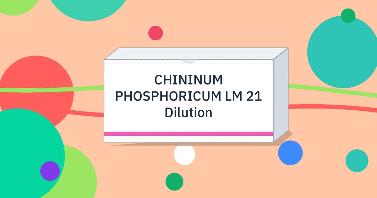 Symbolbild: Packung mit der Aufschrift CHININUM PHOSPHORICUM LM 21 Dilution (PZN 15867207) – Verfügbarkeit und Bezug in Apotheken in Frankfurt am Main