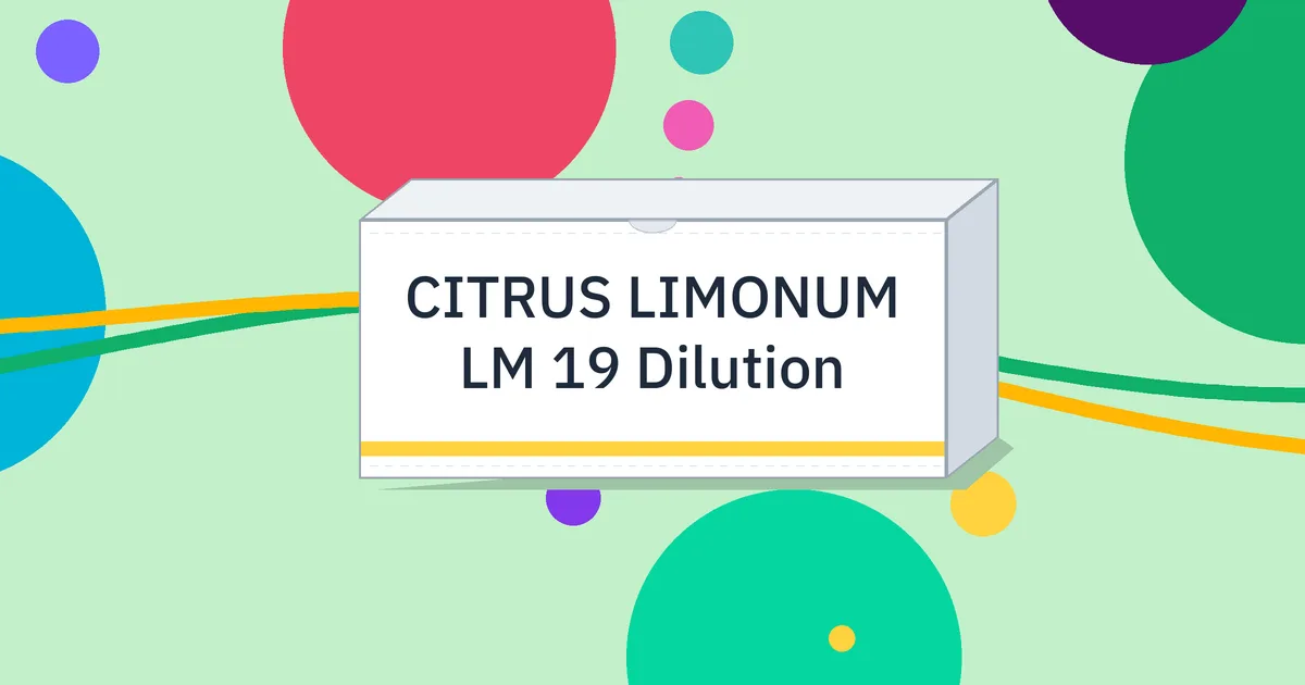 Symbolbild: Packung mit der Aufschrift CITRUS LIMONUM LM 19 Dilution (PZN 13446973) – Verfügbarkeit und Bezug in Apotheken in Frankfurt am Main