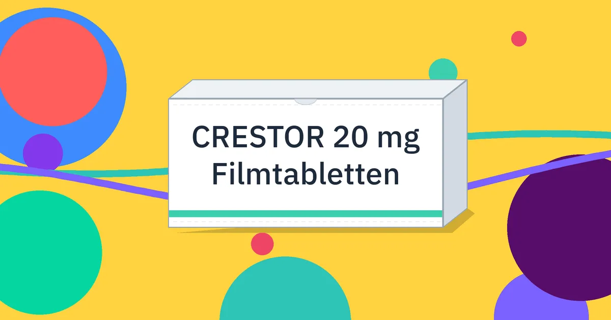 Symbolbild: Packung mit der Aufschrift CRESTOR 20 mg Filmtabletten (PZN 05486504) – Verfügbarkeit und Bezug in Apotheken in Frankfurt am Main