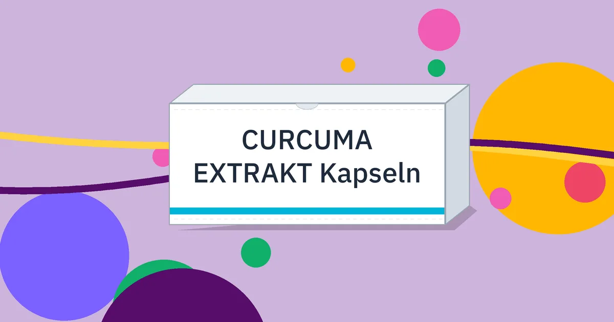 Symbolbild: Packung mit der Aufschrift CURCUMA EXTRAKT Kapseln (PZN 18679239) – Verfügbarkeit und Bezug in Apotheken in Frankfurt am Main