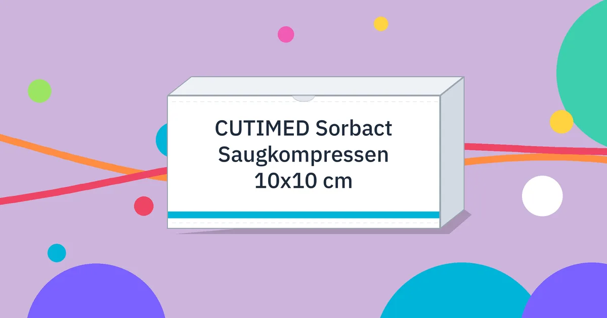 Symbolbild: Packung mit der Aufschrift CUTIMED Sorbact Saugkompressen 10x10 cm (PZN 20543671) – Verfügbarkeit und Bezug in Apotheken in Frankfurt am Main