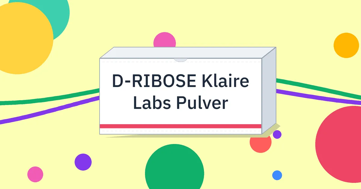 Symbolbild: Packung mit der Aufschrift D-RIBOSE Klaire Labs Pulver (PZN 17927221) – Verfügbarkeit und Bezug in Apotheken in Frankfurt am Main