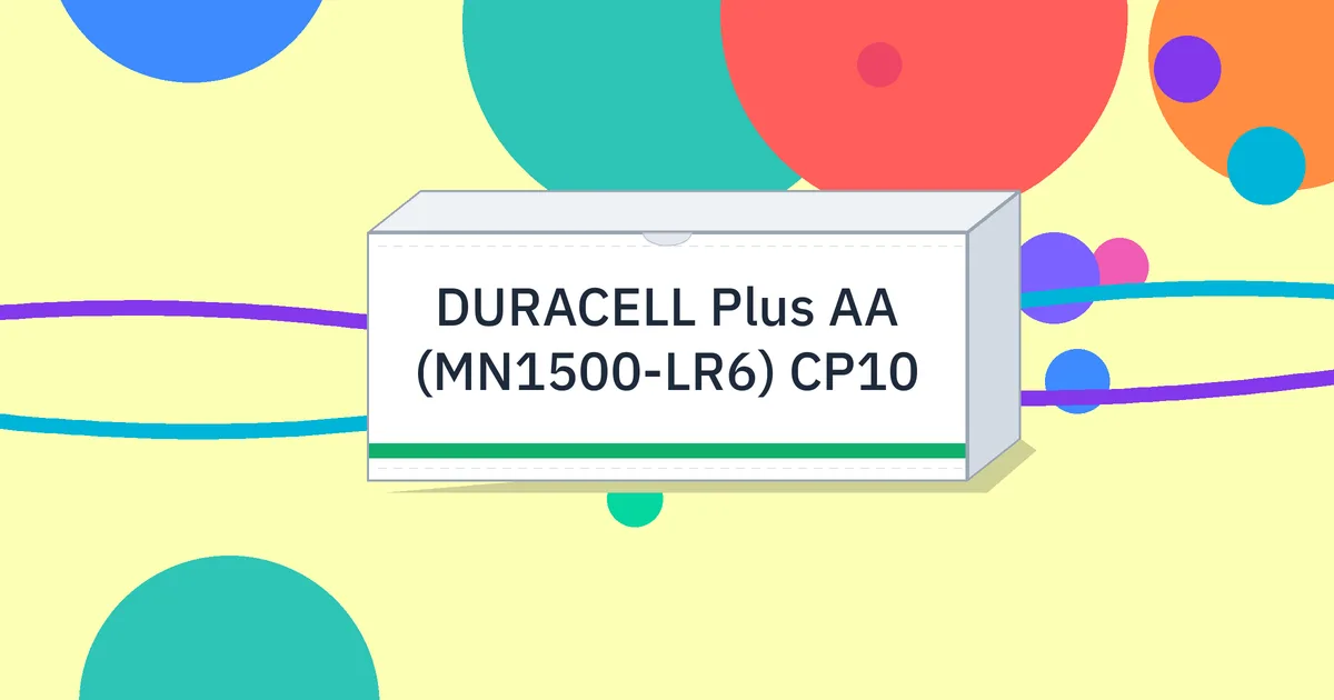 Symbolbild: Packung mit der Aufschrift DURACELL Plus AA (MN1500-LR6) CP10 (PZN 18399072) – Verfügbarkeit und Bezug in Apotheken in Frankfurt am Main