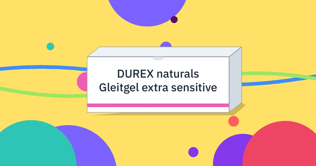 Symbolbild: Packung mit der Aufschrift DUREX naturals Gleitgel extra sensitive (PZN 16596673) – Verfügbarkeit und Bezug in Apotheken in Frankfurt am Main
