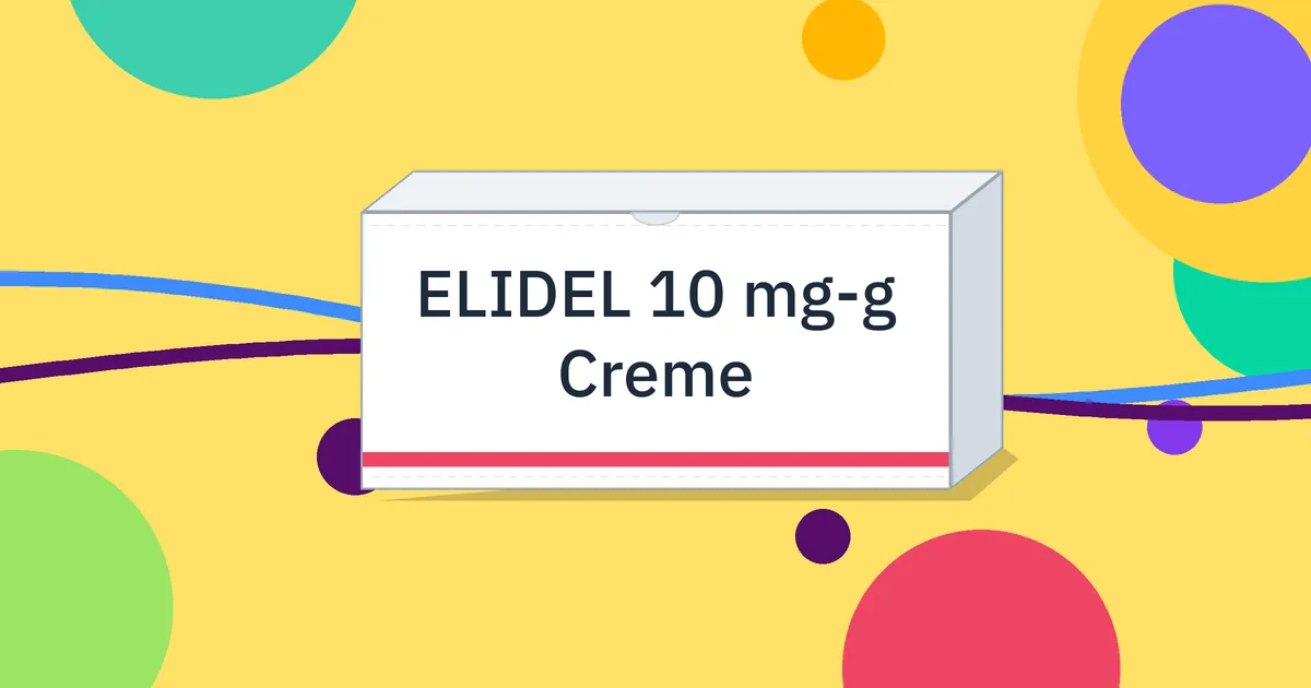 Symbolbild: Packung mit der Aufschrift ELIDEL 10 mg-g Creme (PZN 13905553) – Verfügbarkeit und Bezug in Apotheken in Frankfurt am Main