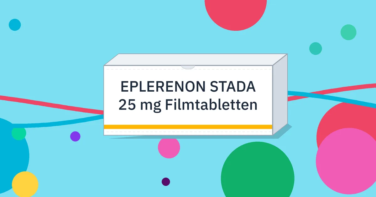 Symbolbild: Packung mit der Aufschrift EPLERENON STADA 25 mg Filmtabletten (PZN 10922025) – Verfügbarkeit und Bezug in Apotheken in Frankfurt am Main