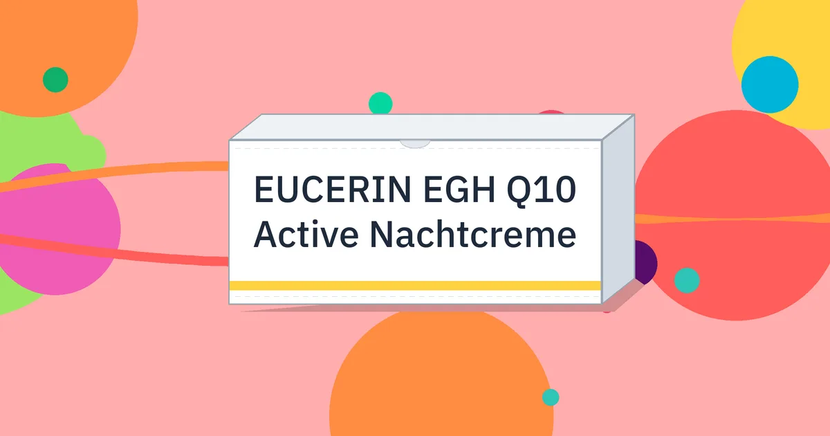 Symbolbild: Packung mit der Aufschrift EUCERIN EGH Q10 Active Nachtcreme (PZN 00921421) – Verfügbarkeit und Bezug in Apotheken in Frankfurt am Main