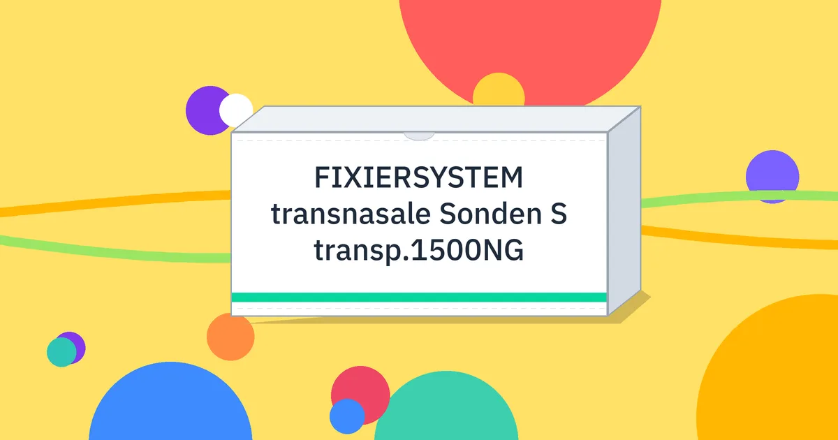 Symbolbild: Packung mit der Aufschrift FIXIERSYSTEM transnasale Sonden S transp.1500NG (PZN 18818103) – Verfügbarkeit und Bezug in Apotheken in Frankfurt am Main